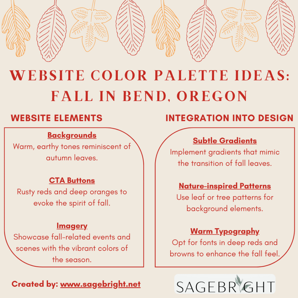 Website Color Palette Alchemy: Bend's Seasons Spark Creativity